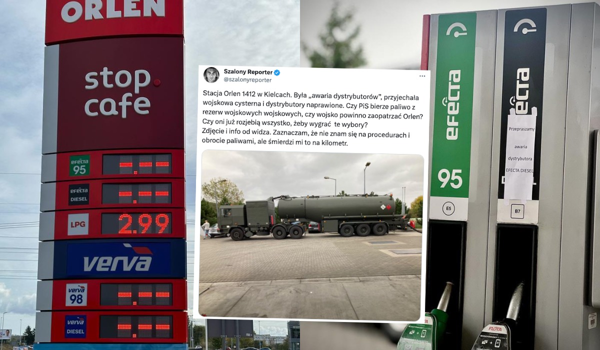 Orlen zarzeka się, że nie zużywa wojskowych rezerw paliwa, a cysterny tylko pomagają w dostawach ...